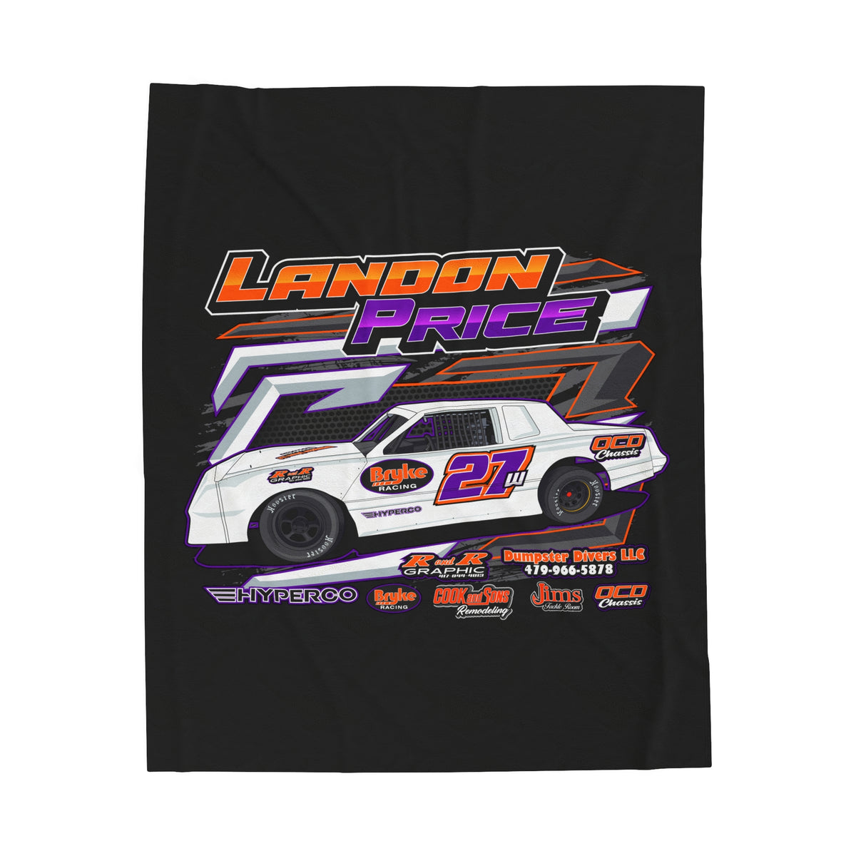 Landon Price | 2023 | Plush Blanket – Five Star Racewear