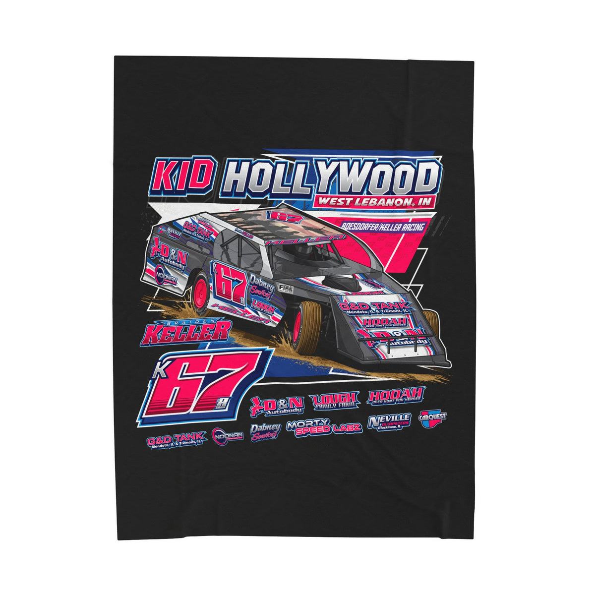 Braiden Keller | 2025 | Plush Blanket – Five Star Racewear