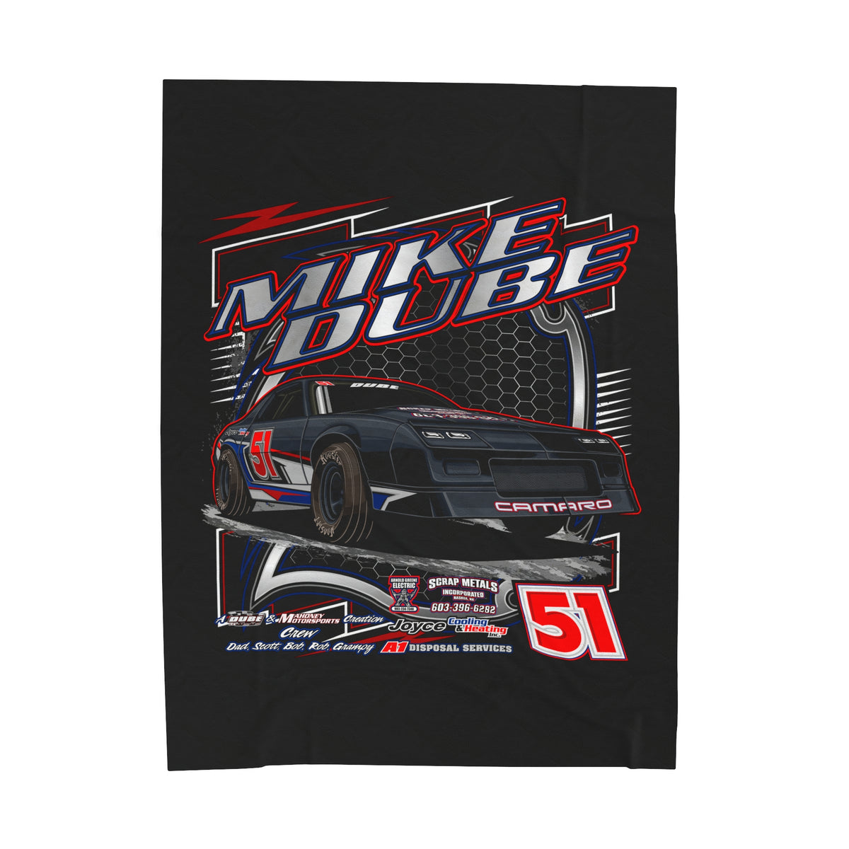 Mike Dube | 2024 | Plush Blanket – Five Star Racewear