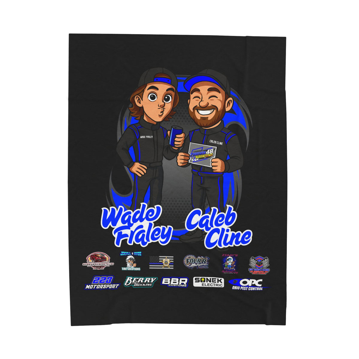 Caleb Cline Wade Fraley | 2025 | Plush Blanket – Five Star Racewear