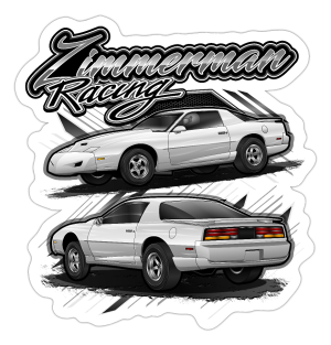 Zimmerman Racing | 2023 | Kiss-Cut Vinyl Decal 2 – Five Star Racewear