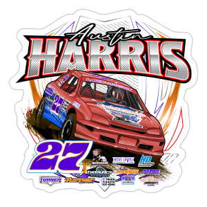Austin Harris | 2024 | Kiss-Cut Vinyl Decal 2 – Five Star Racewear