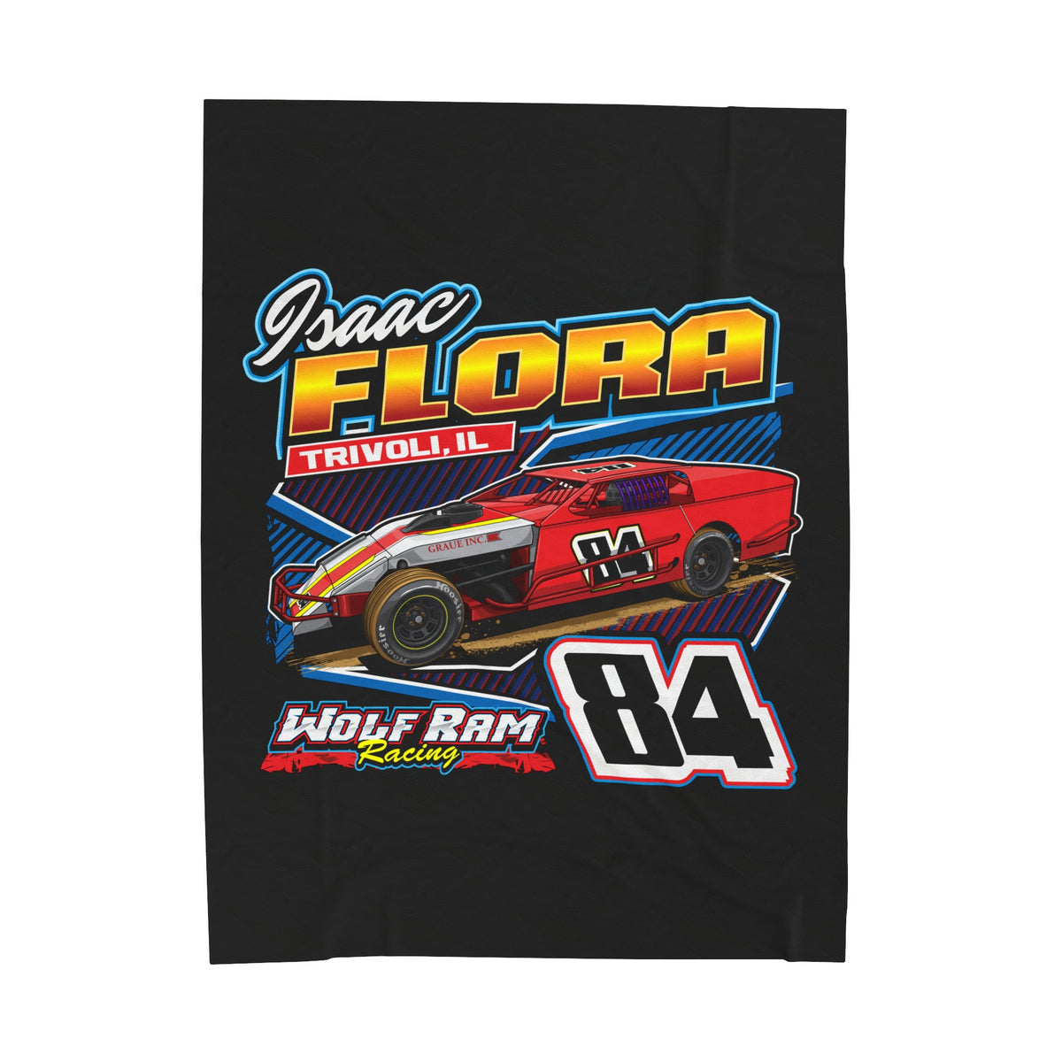 Isaac Flora | Wolf Ram Racing | 2024 | Plush Blanket – Five Star Racewear