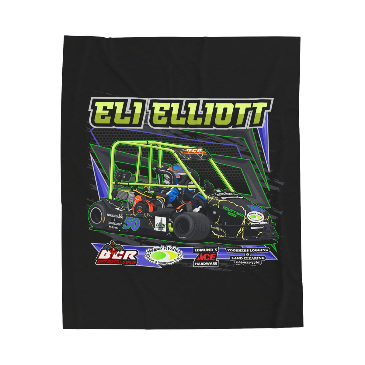 Eli Elliott | 50 | 2023 | Plush Blanket – Five Star Racewear