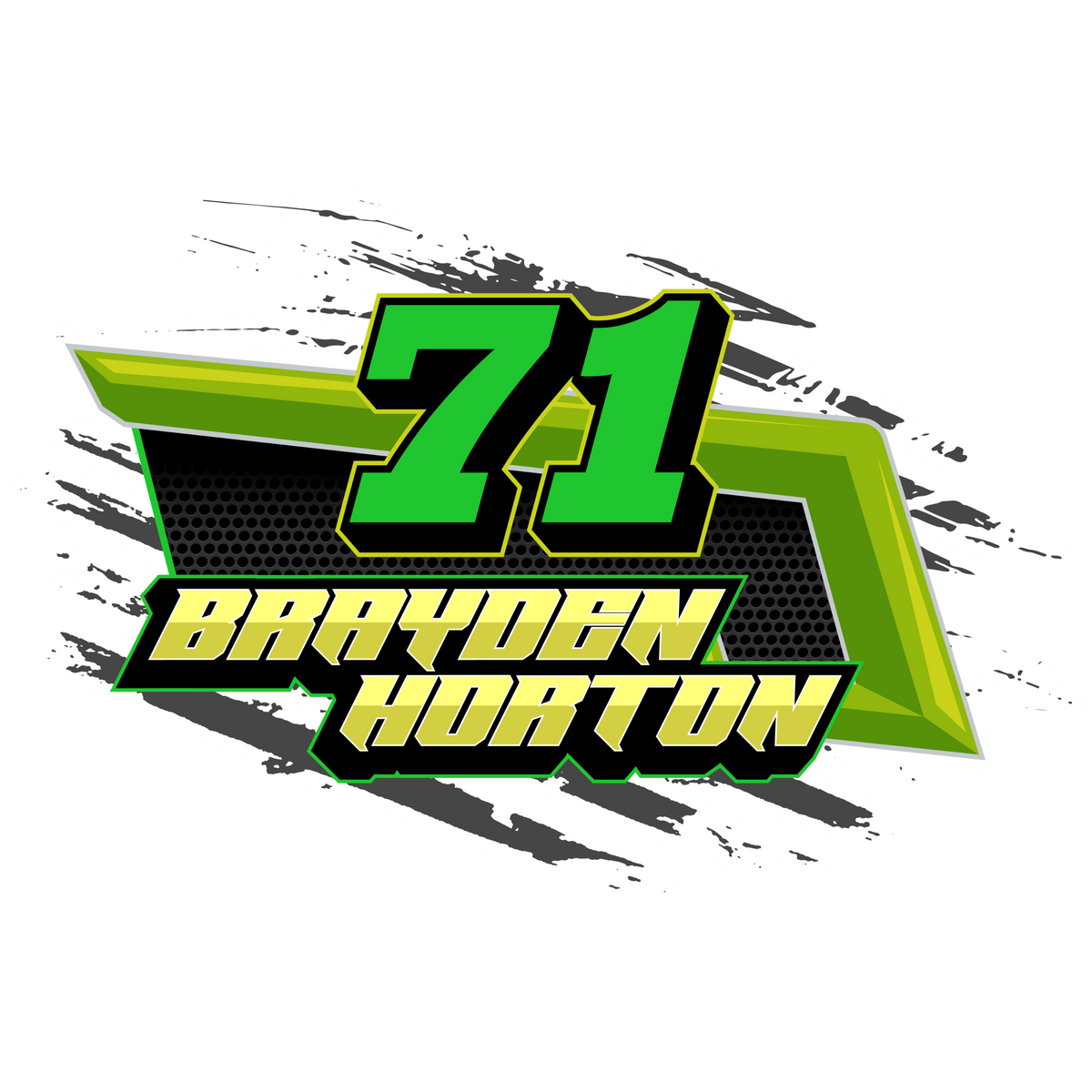 Brayden Horton | 2023 | Kiss-Cut Vinyl Decal – Five Star Racewear