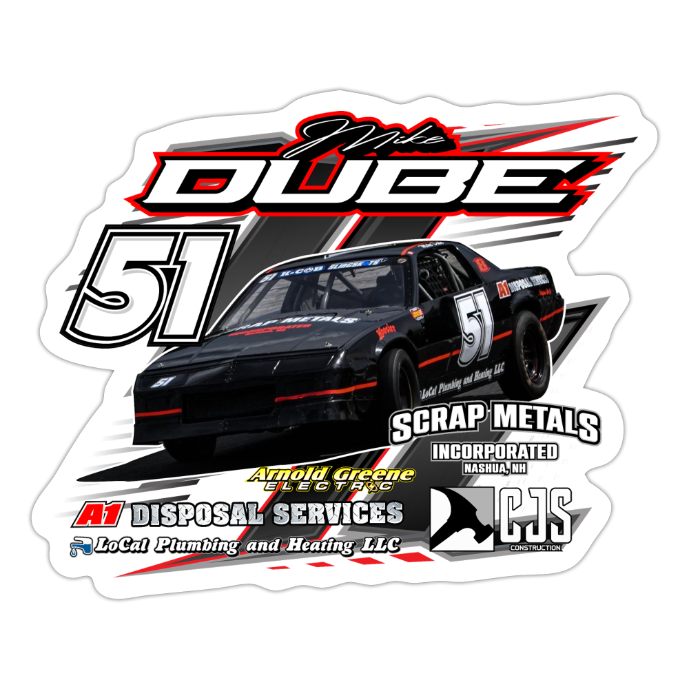Mike Dube | 2023 | Sticker 2 – Five Star Racewear