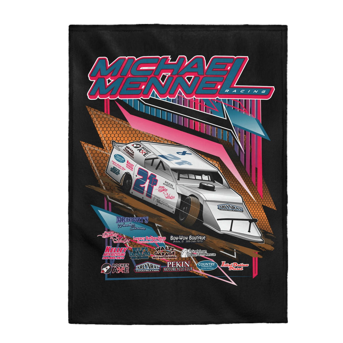 Michael Mennel | 2023 | Plush Blanket – Five Star Racewear