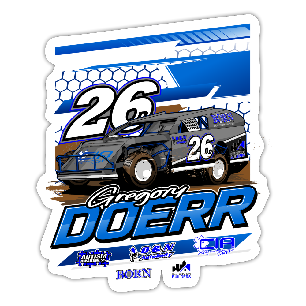 Gregory Doerr | 2022 Design | Sticker – Five Star Racewear
